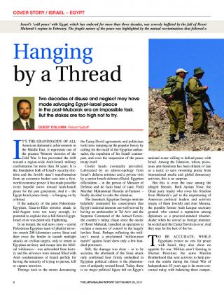 Hanging by a Thread | The Washington Institute