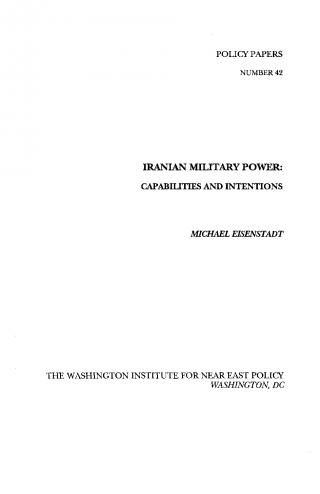 Iranian Military Power: Capabilities and Intentions | The Washington ...