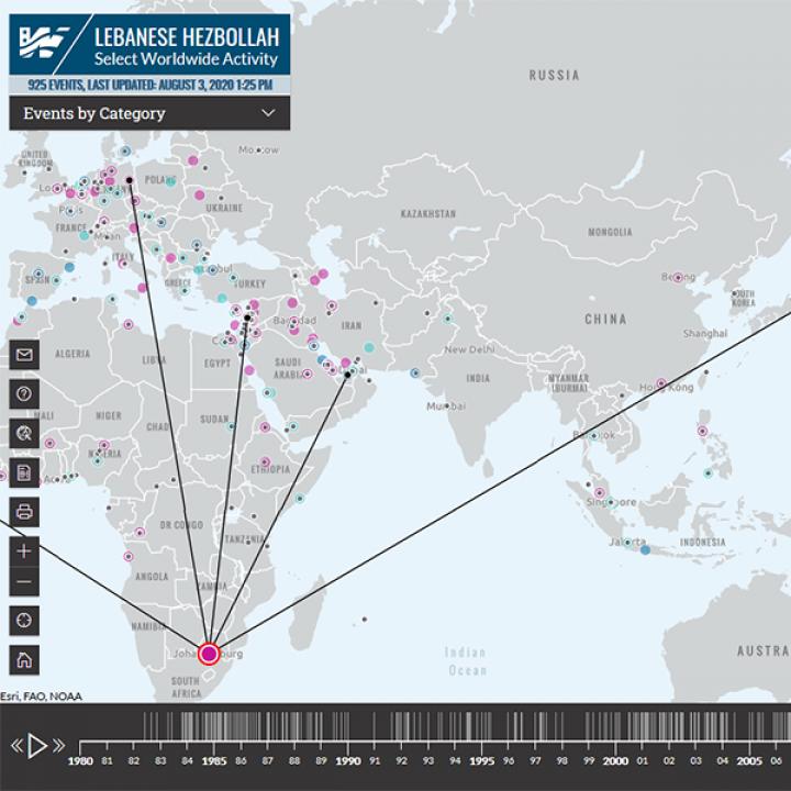 Introducing the Hezbollah Worldwide Map and Timeline | The Washington ...